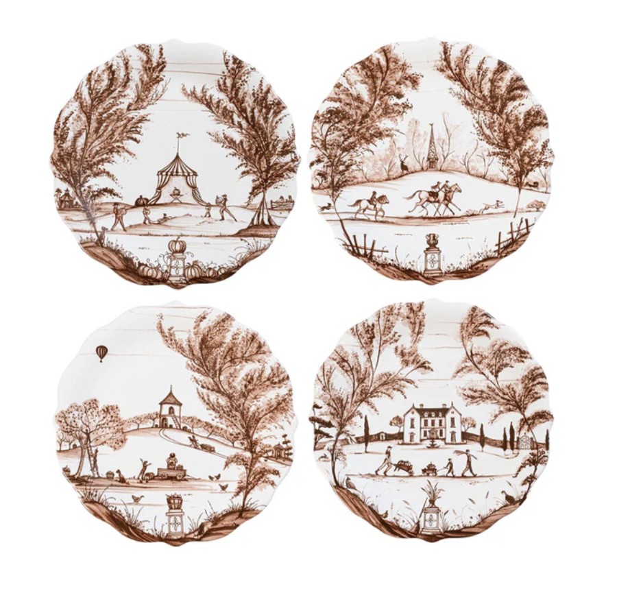 Country Estate Harvest Party Plate Assorted Set/4 - Cornelia Park